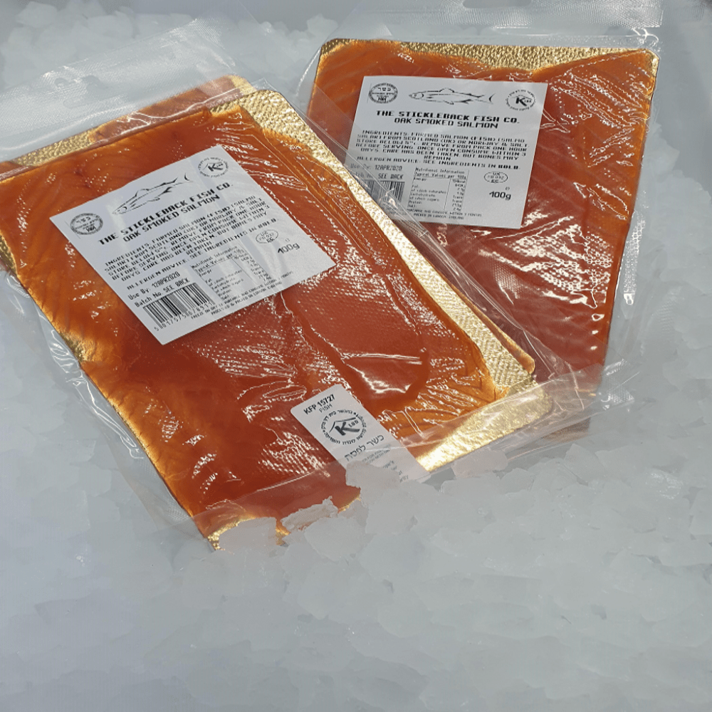 Smoked Salmon Long Sliced Packets - The Stickleback Fish Company Ltd